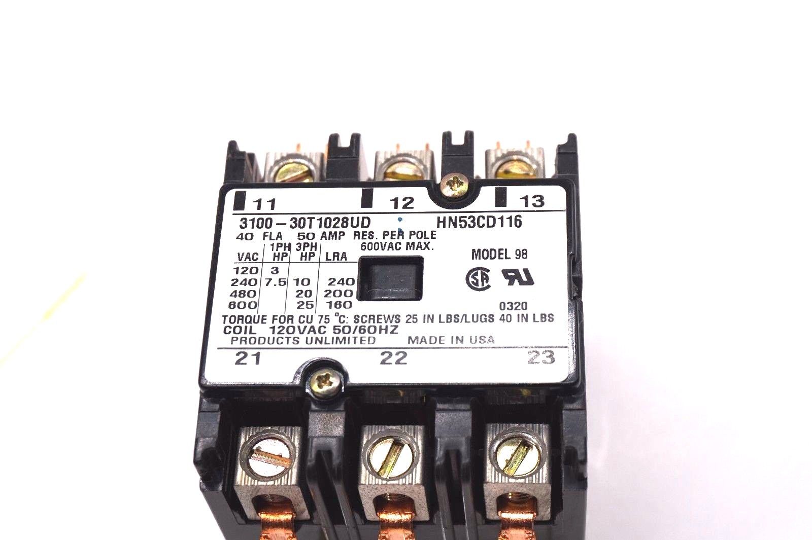 NEW CARRIER HN53CD116 CONTACTOR - SB Industrial Supply, Inc.