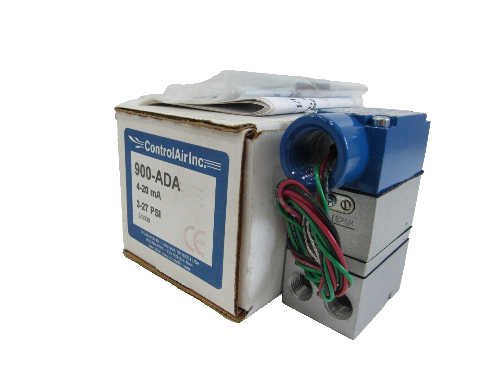 NEW CONTROLAIR INC. 900-ADA 4-20MA 3-27PSI 900ADA - SB Industrial Supply, Inc.