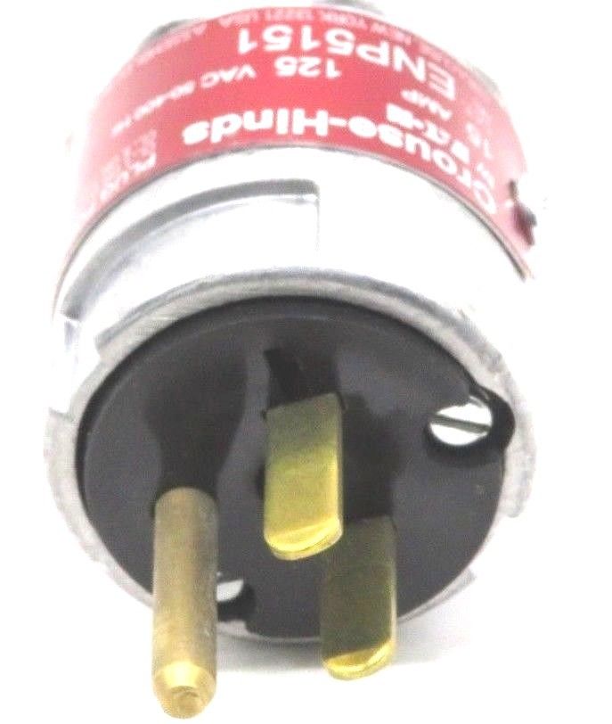 NEW CROUSE-HINDS ENP5151 STRAIGHT BLADE PLUG 15AMP 125VAC - SB ...