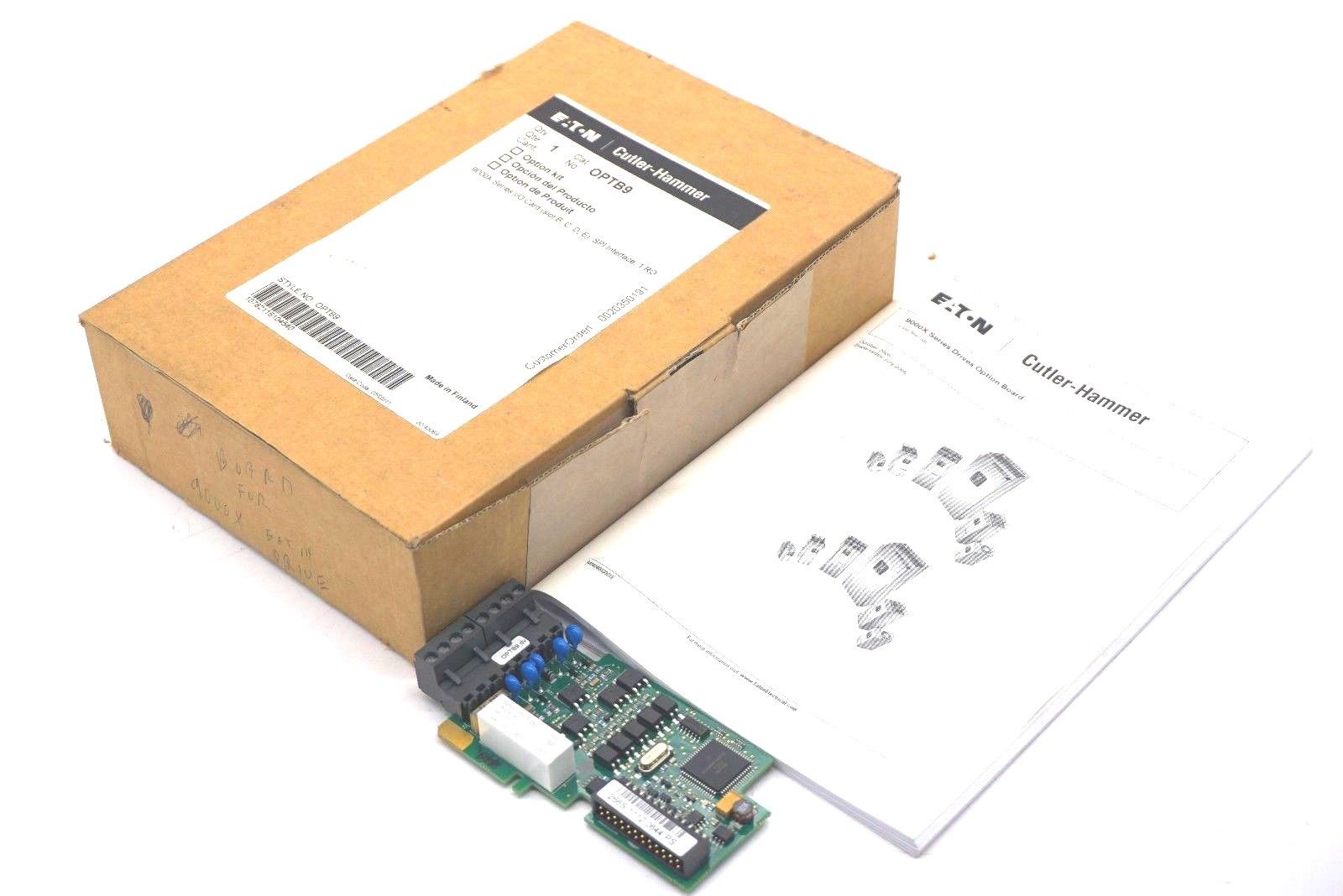 NEW EATON CUTLER-HAMMER OPTB9 9000X SERIES I/O CARD - SB Industrial ...