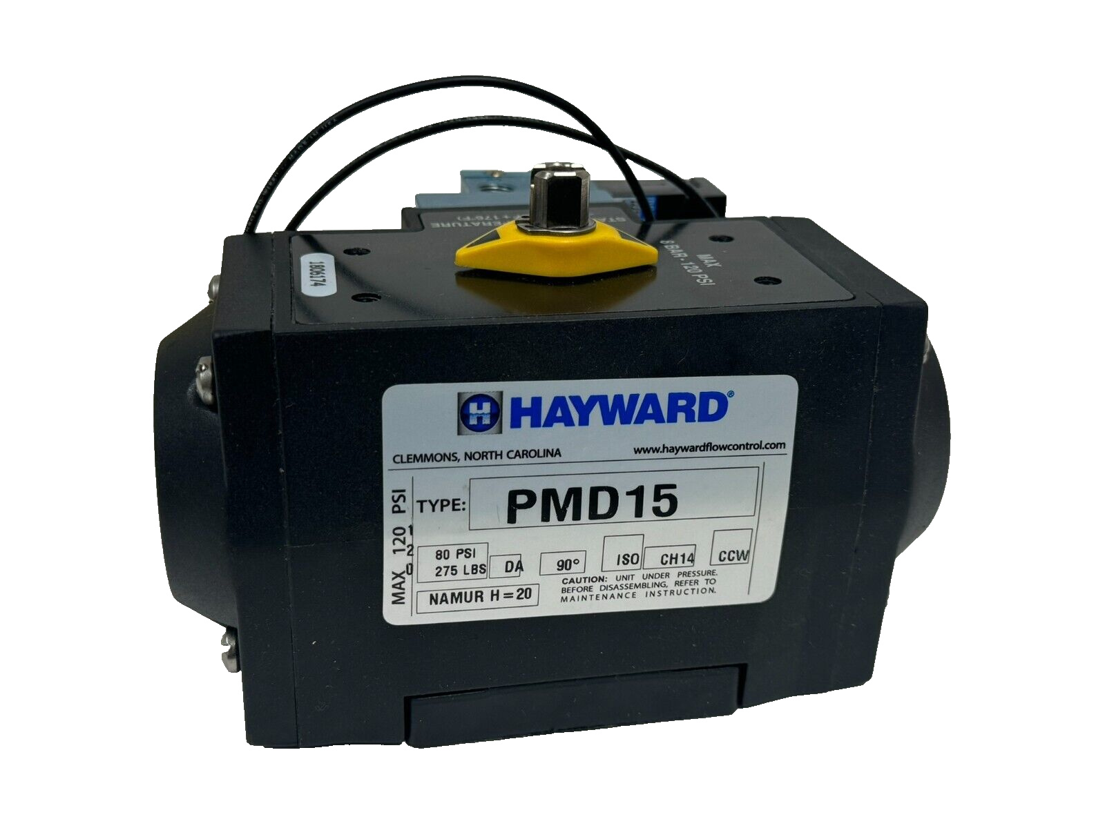 NEW HAYWARD PMD15 DOUBLE ACTING PNEUMATIC ACTUATOR 80PSI 275LBS - SB ...