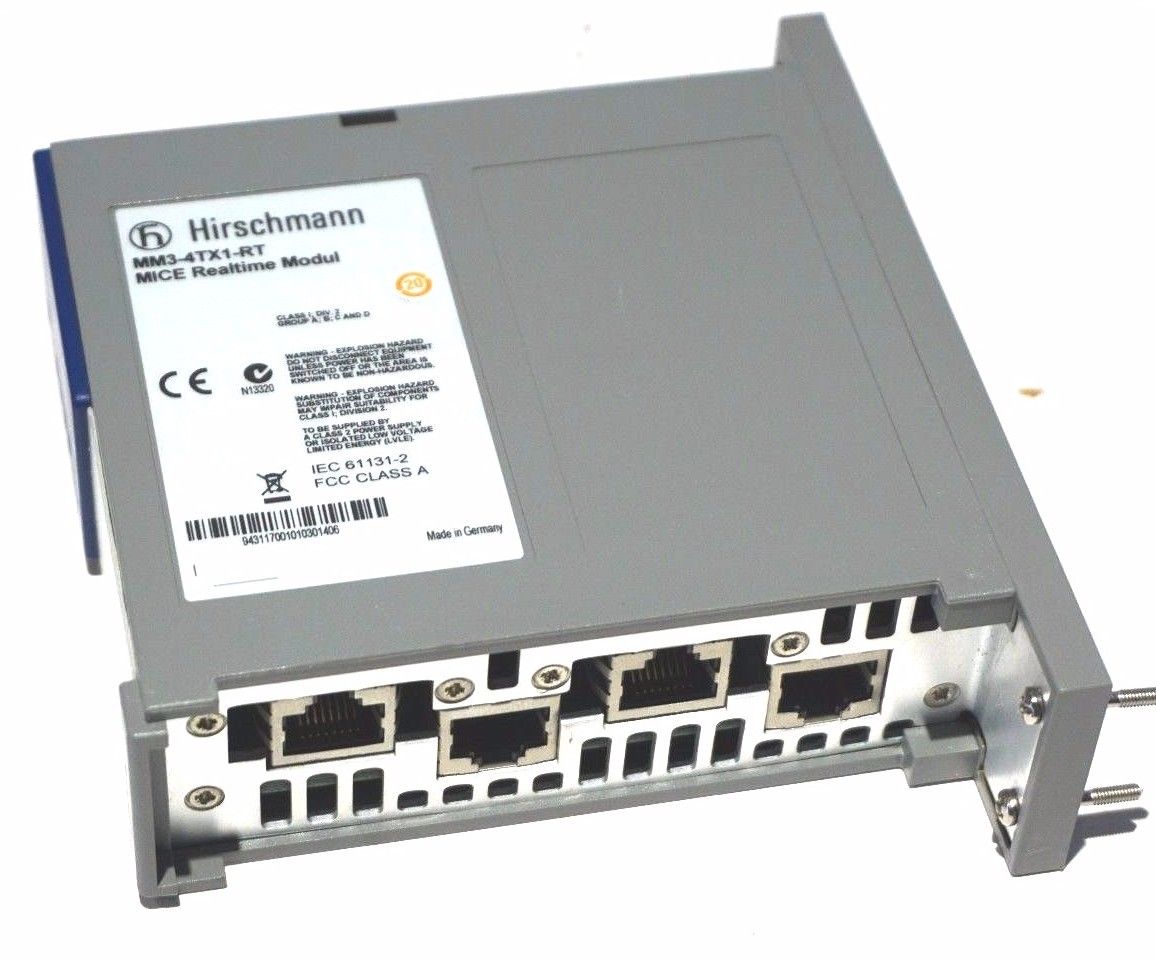 NEW HIRSCHMANN MM3-4TX1-RT MICE REALTIME MODULE MM34TX1RT - SB ...