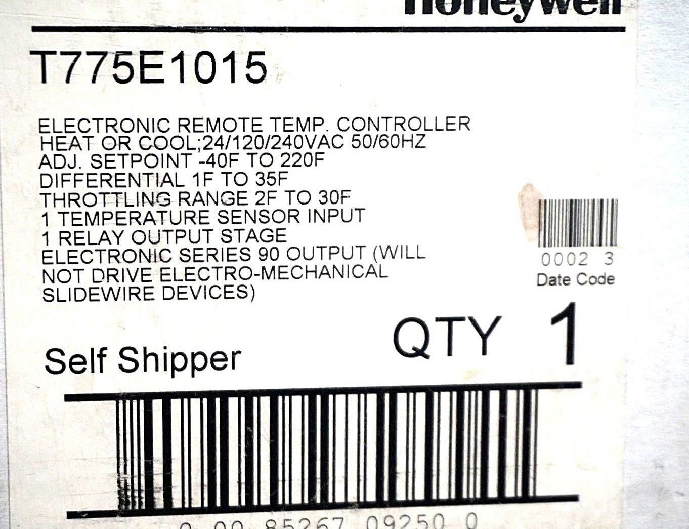 NEW HONEYWELL T775E1015 TEMPERATURE CONTROLLER - SB Industrial Supply, Inc.