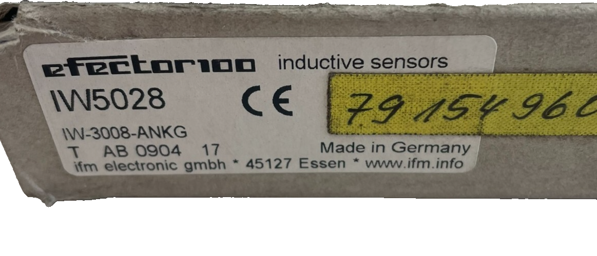 NEW IFM EFECTOR IW-3008-ANKG-IW5028 INDUCTIVE SENSOR IW3008ANKG IW5028 - SB Industrial Supply, Inc.