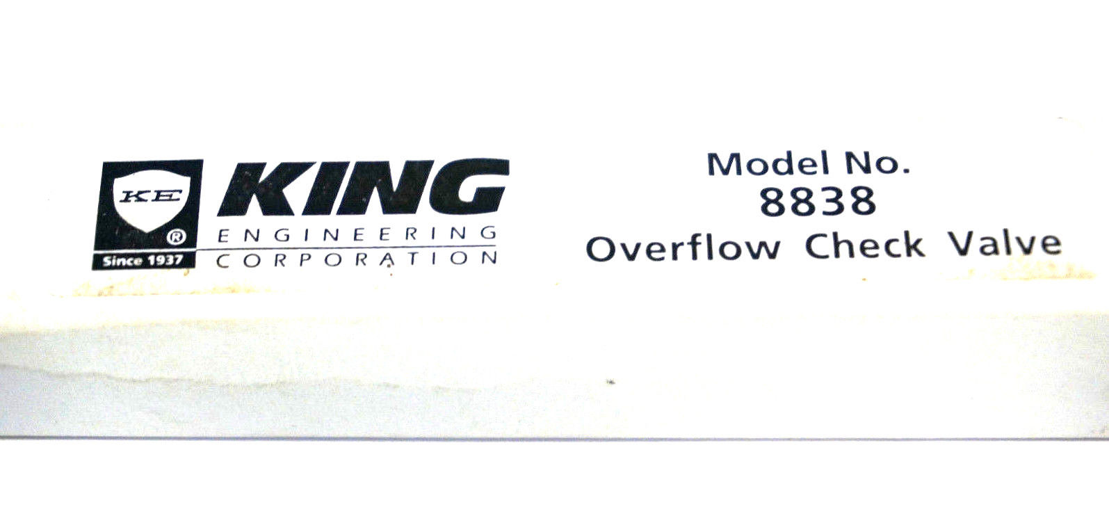 NEW KING ENGINEERING 8838 OVERFLOW CHECK VALVE - SB Industrial Supply, Inc.