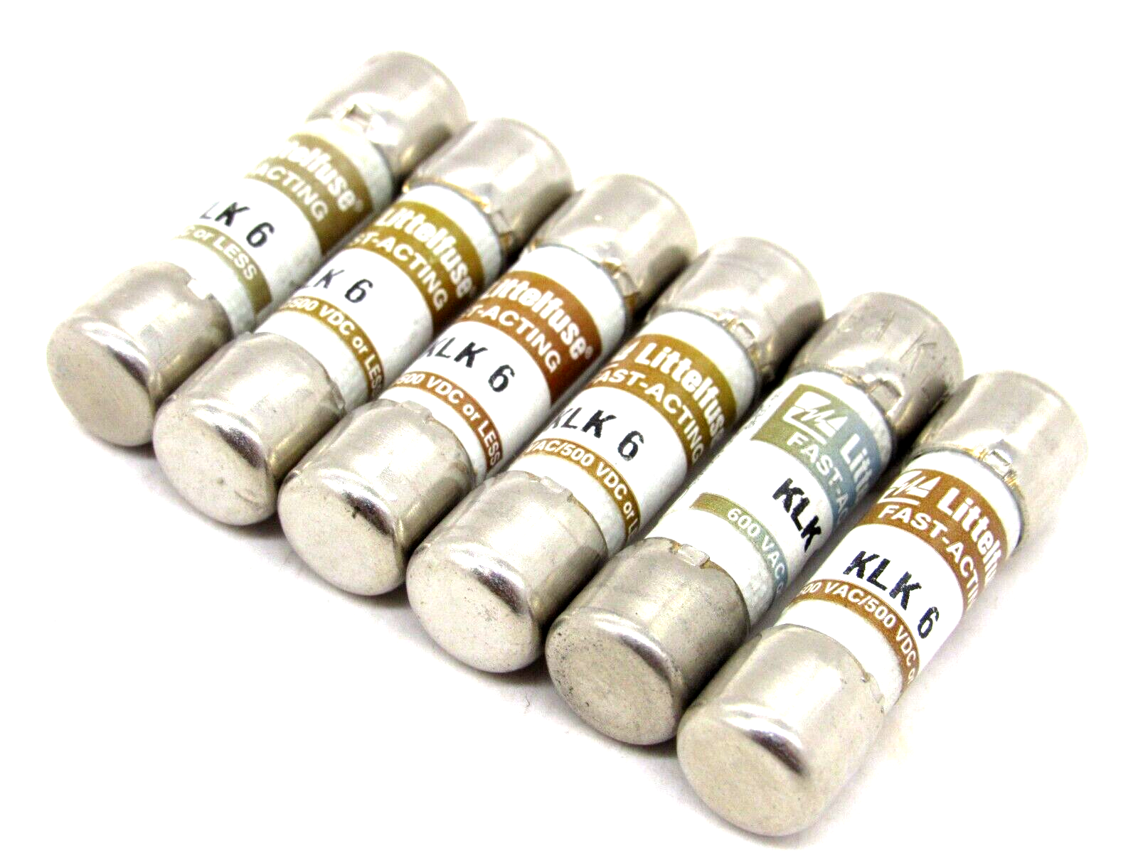 NEW LOT OF 6 LITTLEFUSE KLK-6 FUSES KLK6 - SB Industrial Supply, Inc.