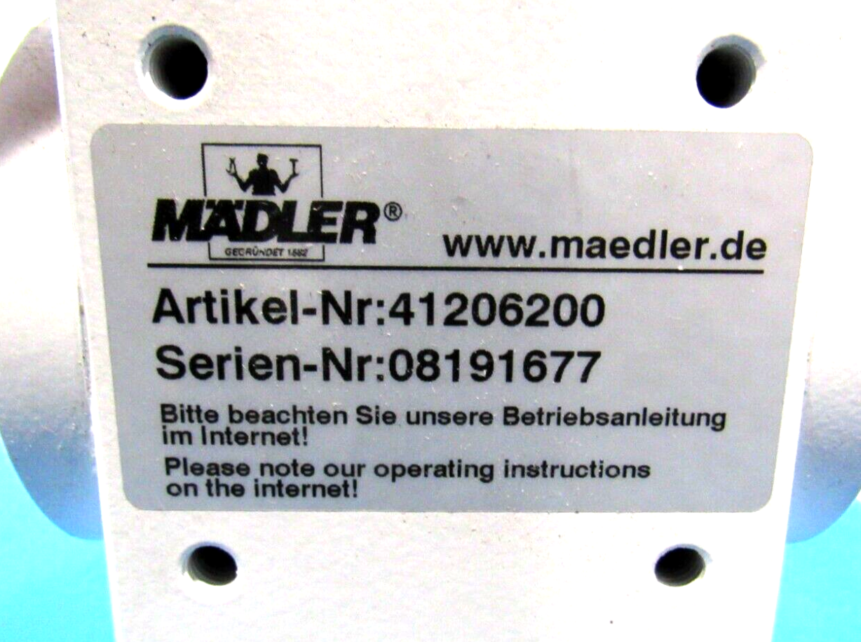 NEW MADLER 41206200 GEARBOX - SB Industrial Supply, Inc.