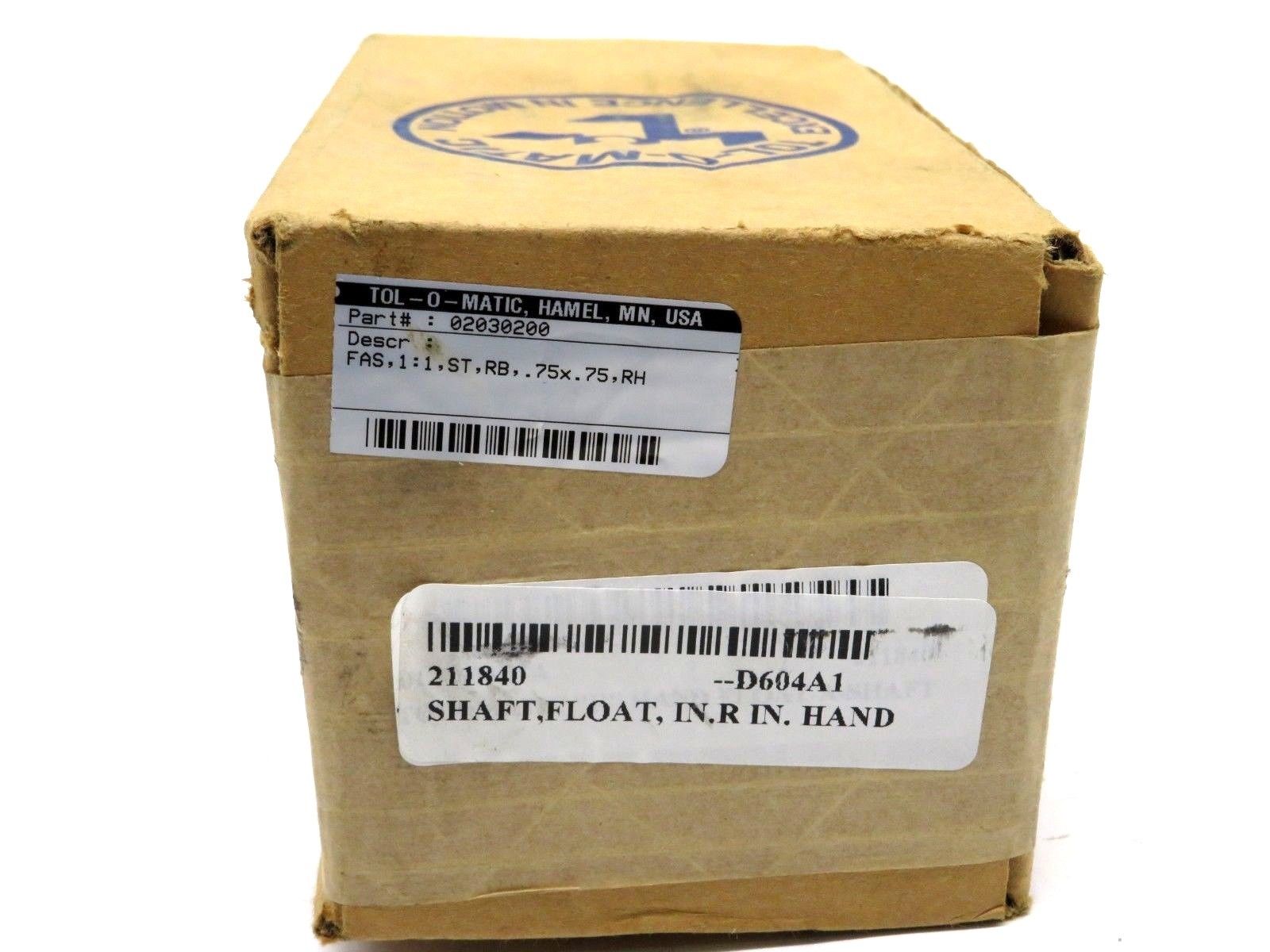 NEW SEALED TOL O MATIC 02030200 FLOAT SHAFT RIGHT HAND - SB Industrial ...