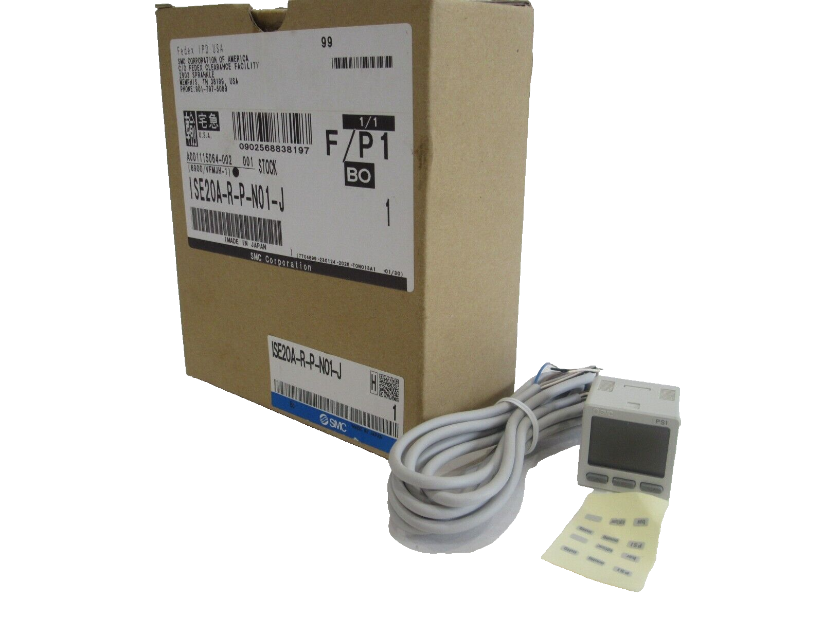 NEW SMC ISE20A-R-P-N01-J DIGITAL PRESSURE SWITCH ISE20ARP ISE20ARPN01J ...