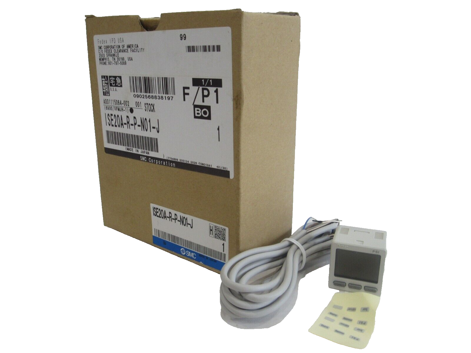 NEW SMC ISE20A-R-P-N01-J DIGITAL PRESSURE SWITCH ISE20ARP ISE20ARPN01J ...