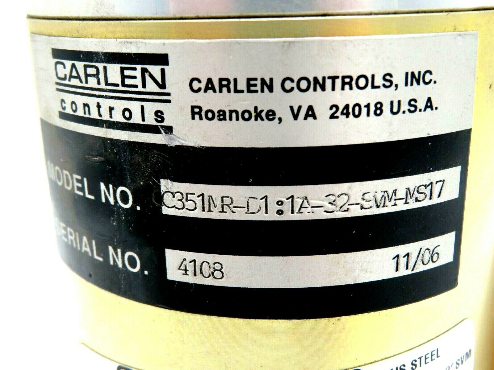 USED CARLEN CONTROLS CC351MR-D1 RESOLVER 1A-32-SVM-MS17 CC351MRD1 - SB ...