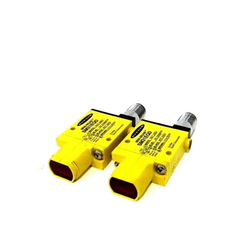 LOT OF 2 USED BANNER ENGINEERING SM31EQD MINI BEAM EMITTER - SB ...