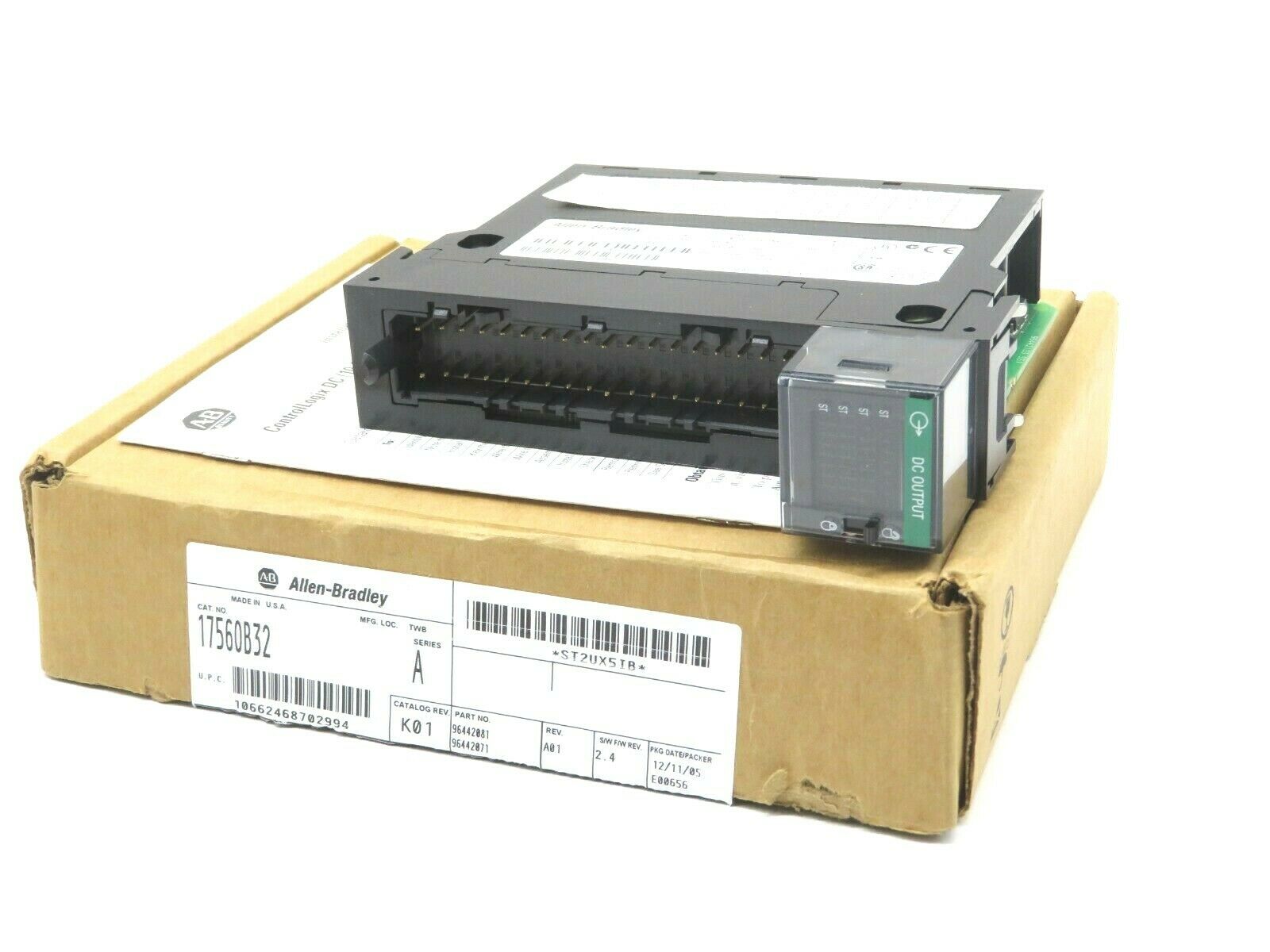NEW ALLEN BRADLEY 1756-0B32 I/O MODULE SERIES A 17560B32 - SB ...