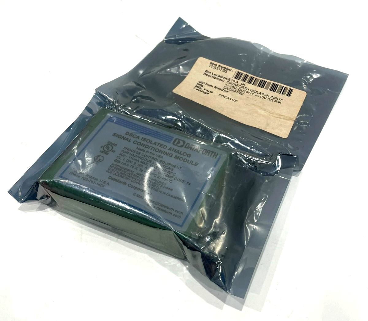 NEW DATAFORTH DSCA41 INPUT MODULE DSCA41-03 - SB Industrial Supply, Inc.