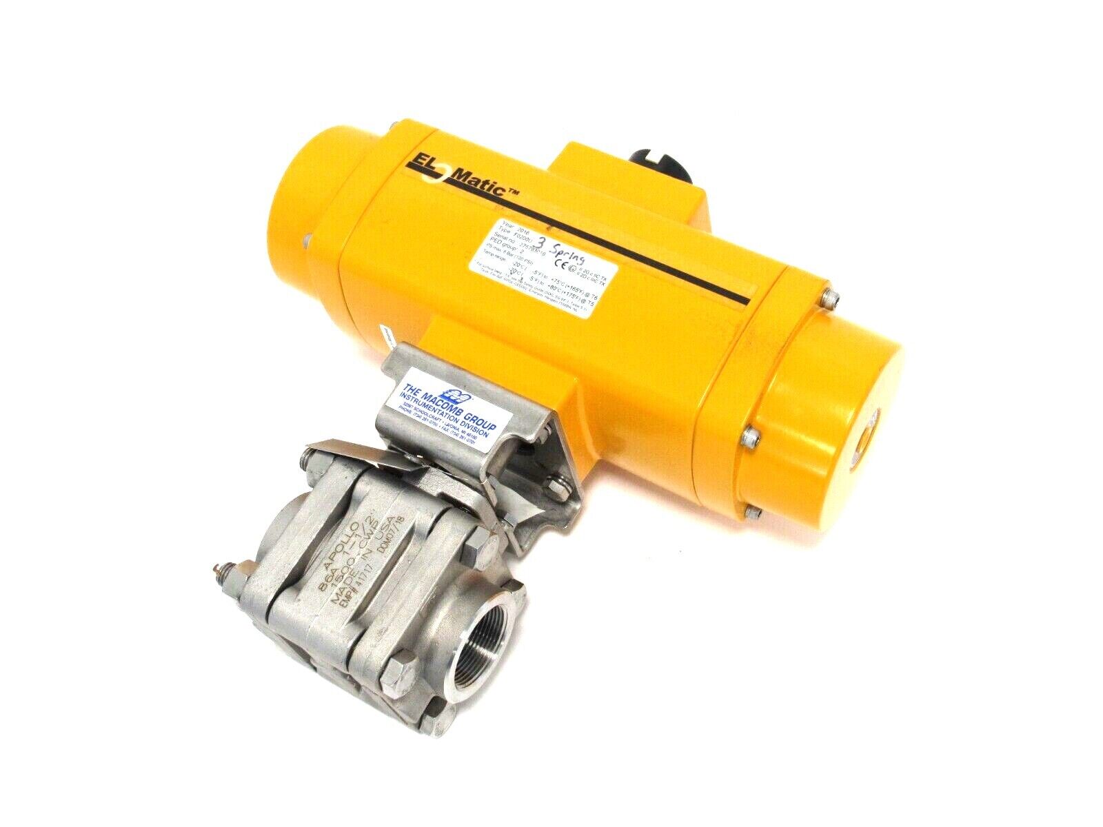 NEW EL-O-MATIC F0200U ACTUATOR VALVE 1-1/2" 86A - SB Industrial Supply ...