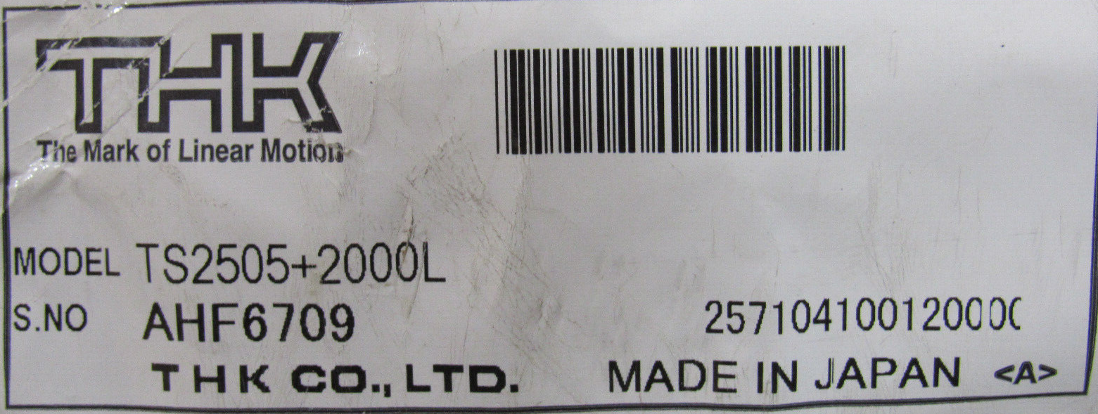 NEW THK TS2505+2000L BALL SCREW SHAFT TS25052000L - SB Industrial ...