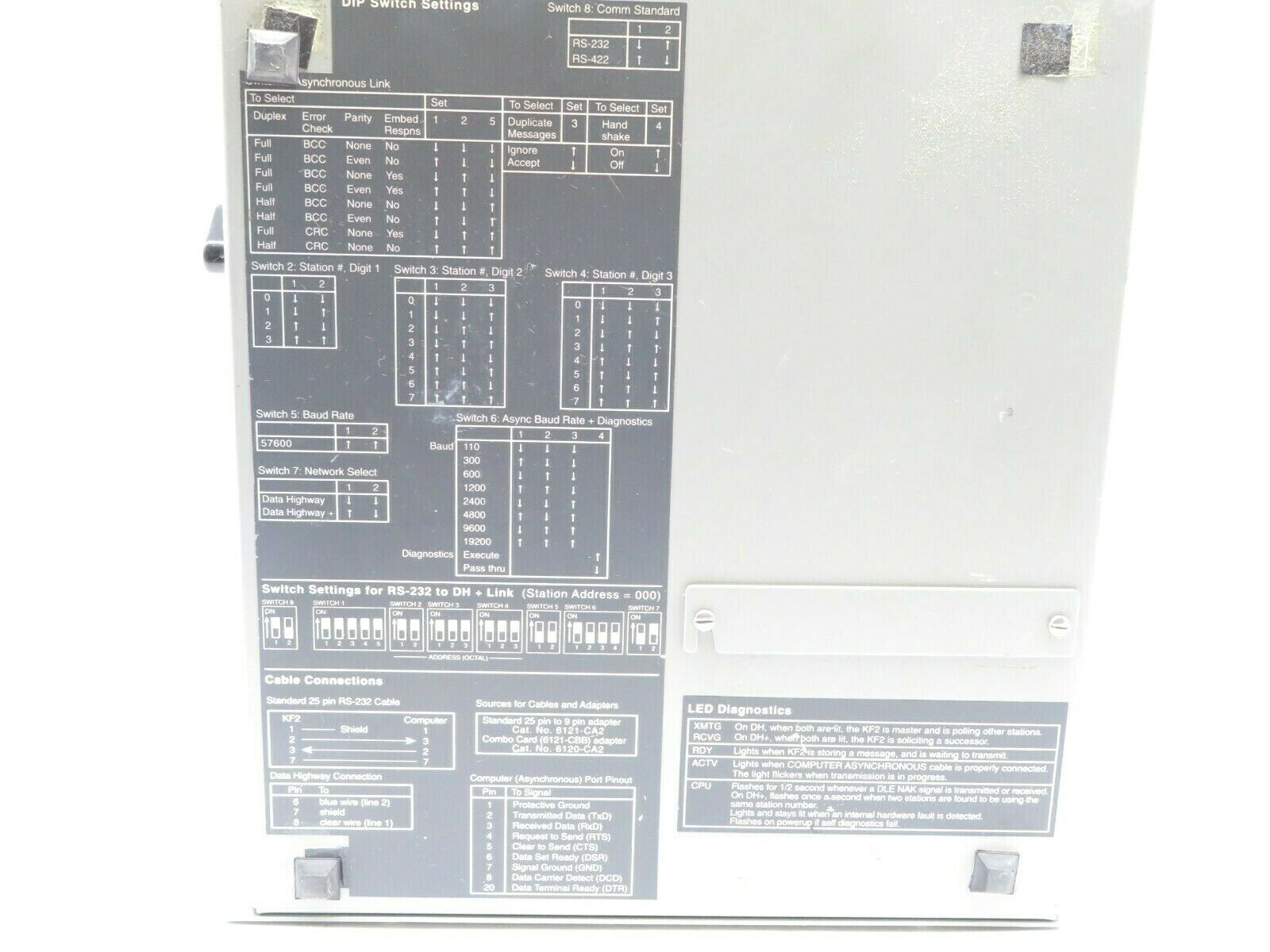 USED ALLEN BRADLEY 1770-KF2 DATA HIGHWAY COMMUNICATION INTERFACE ...
