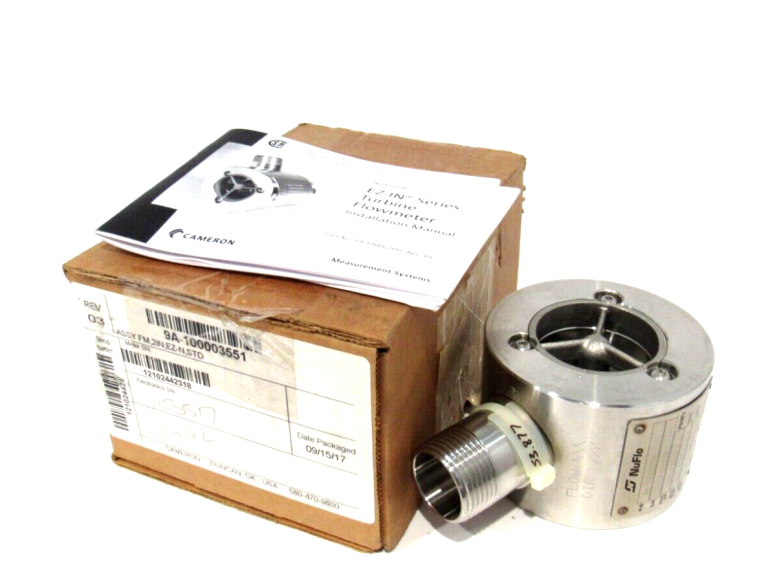 NEW CAMERON NUFLO 9A-100003551 TURBINE FLOWMETER 9A100003551 - SB ...