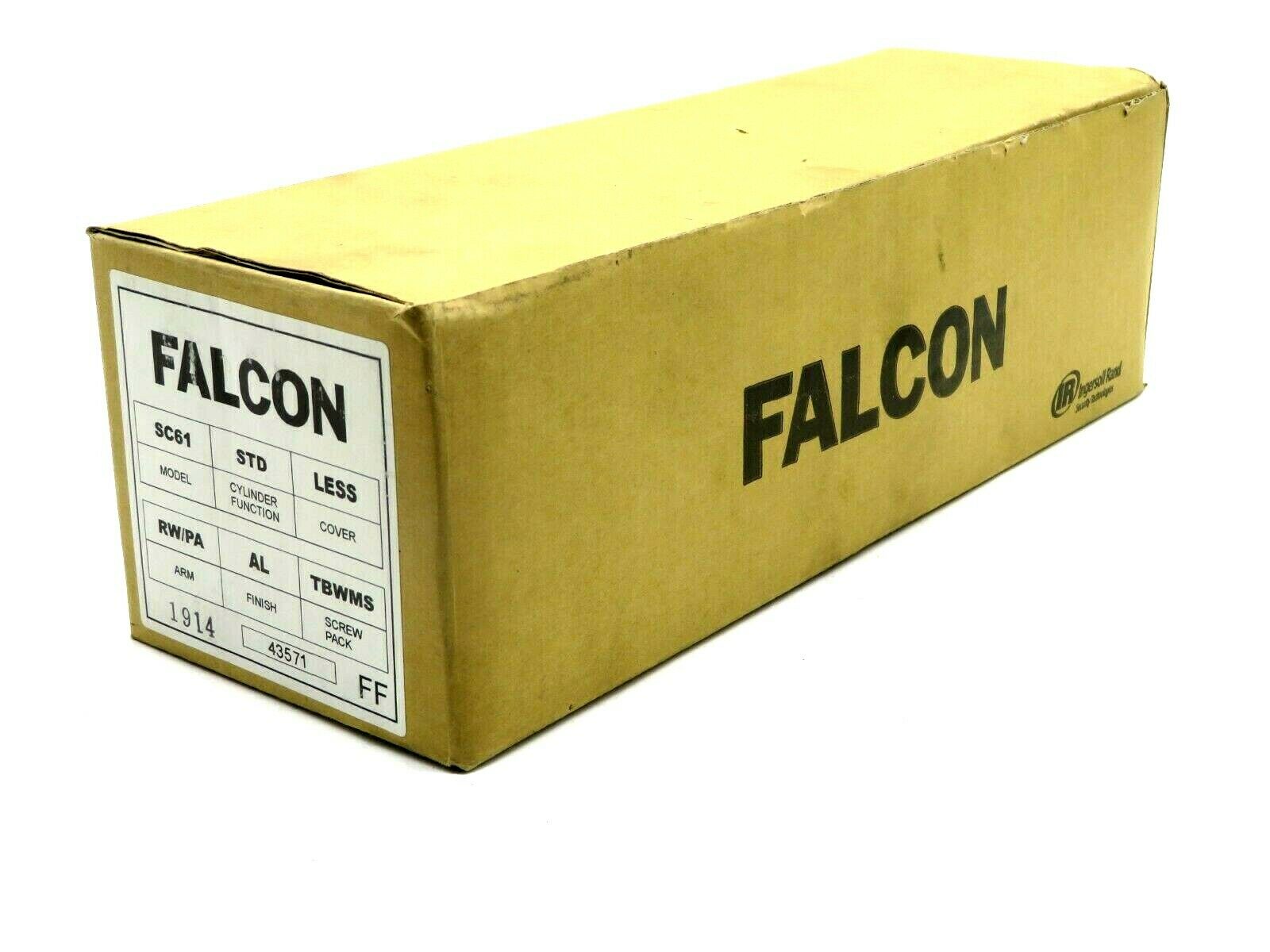 NEW FALCON SC61-STD-LESS-RW/PA-AL-TBWMS DOOR CLOSER ...