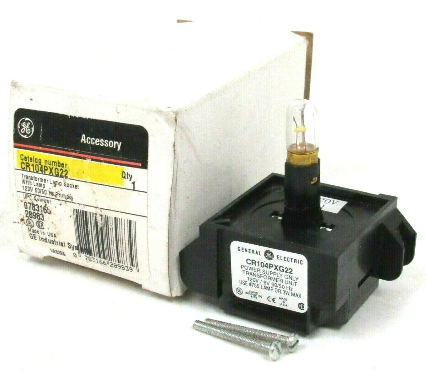 NEW GENERAL ELECTRIC CR104PXG22 TRANSFORMER LAMP SOCKET - SB Industrial ...