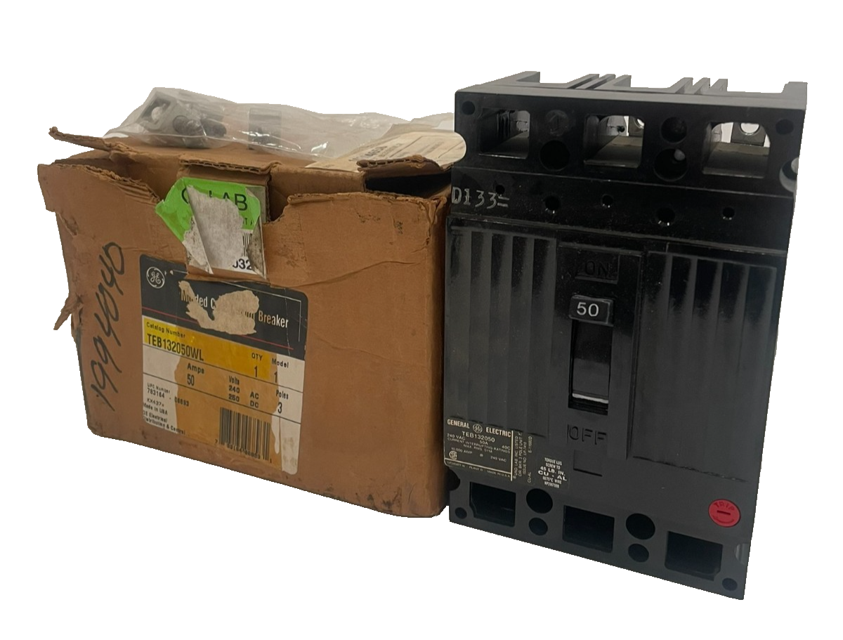 NEW GENERAL ELECTRIC TEB132050WL CIRCUIT BREAKER 50AMP 240V - SB ...