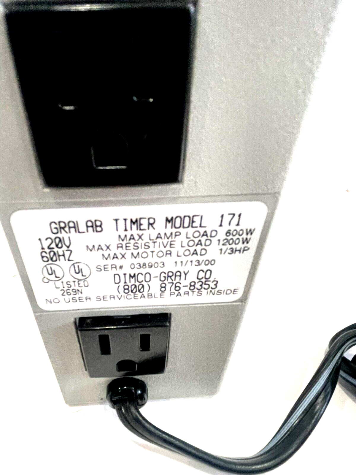 NEW GRALAB 171 TIMER 120V 60HZ - SB Industrial Supply, Inc.