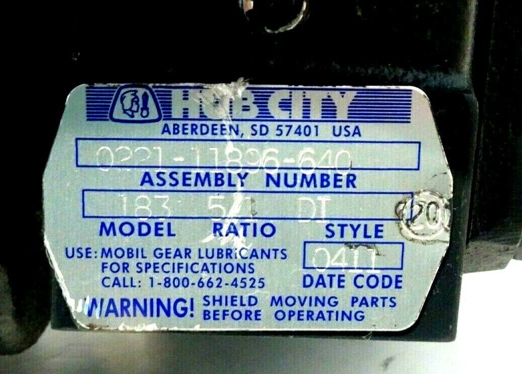 NEW HUB CITY 0221-11896-640 GEAR DRIVE MODEL 183 STYLE DI 022111896640 ...