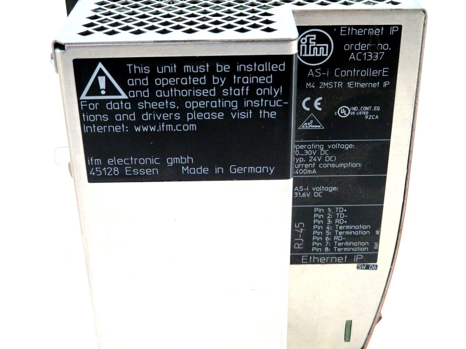 NEW IFM EFECTOR AC1337 AS-I CONTROLLER M4 2MSTR ET IP - SB Industrial ...