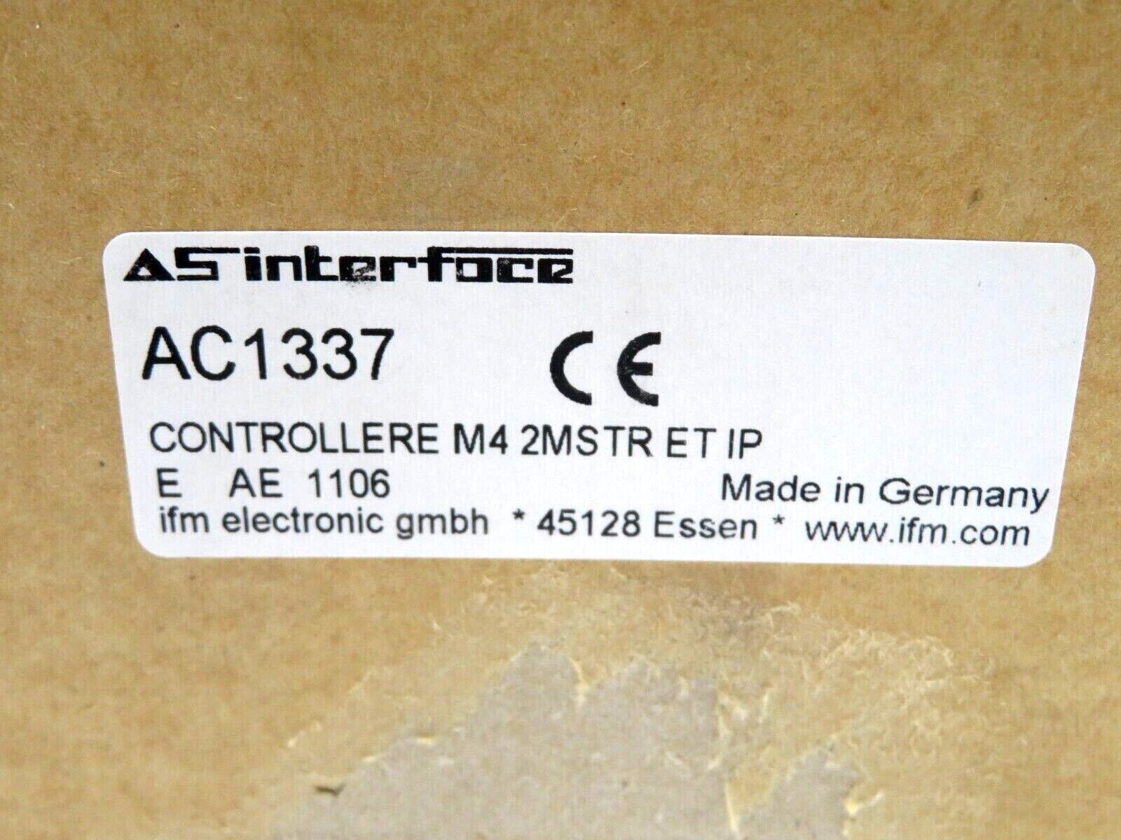 NEW IFM EFECTOR AC1337 AS-I CONTROLLER M4 2MSTR ET IP - SB Industrial ...