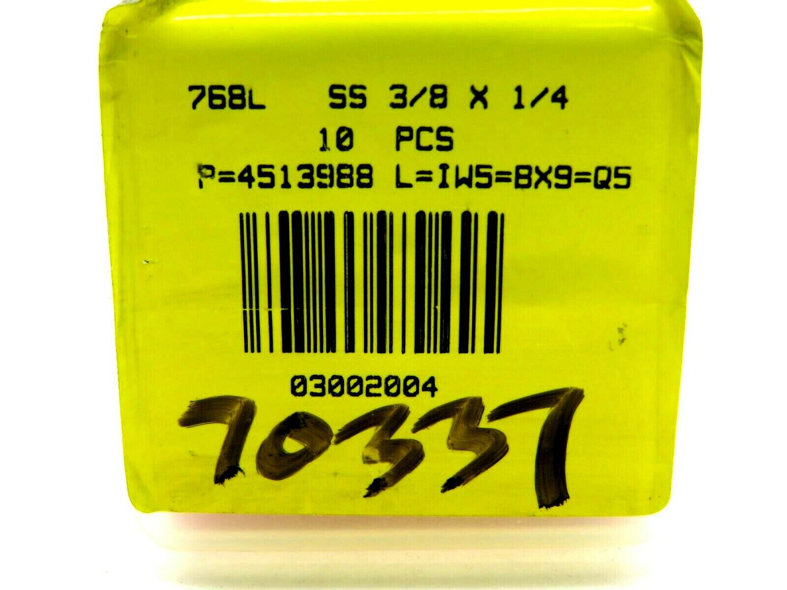 NEW LOT OF 10 HAM-LET 768L SS 3/8 X 1/4 STAINLESS STEEL FITTINGS - SB ...