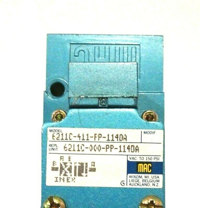 NEW MAC VALVES 6211C-411-PP-114DA SOLENOID VALVE 6211C411PP114DA - SB ...