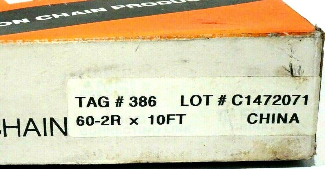 NEW PEER CHAIN 60-2R ROLLER CHAIN 10' 602R - SB Industrial Supply, Inc.