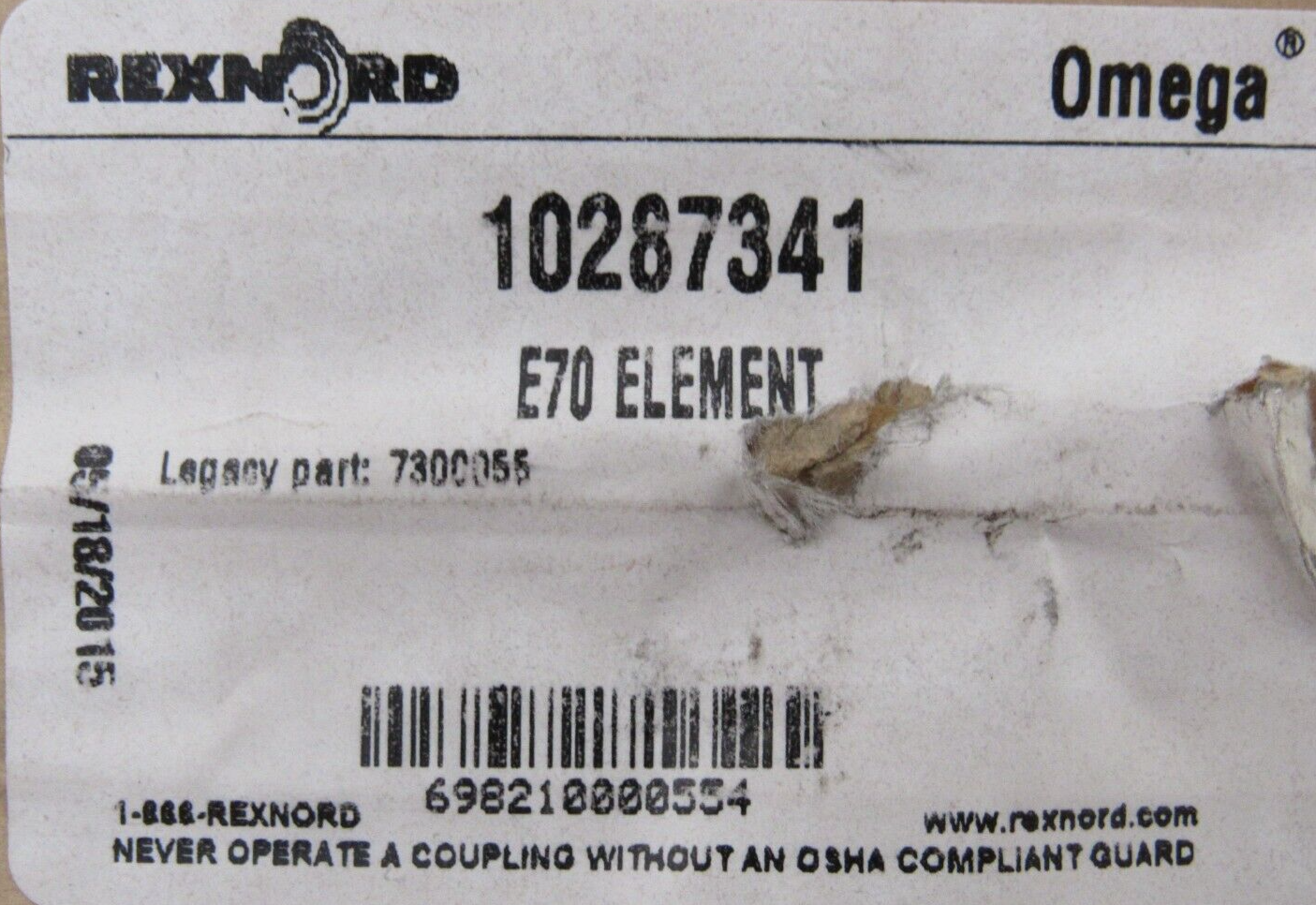 NEW REXNORD 10287341 OMEGA E70 COUPLING - SB Industrial Supply, Inc.