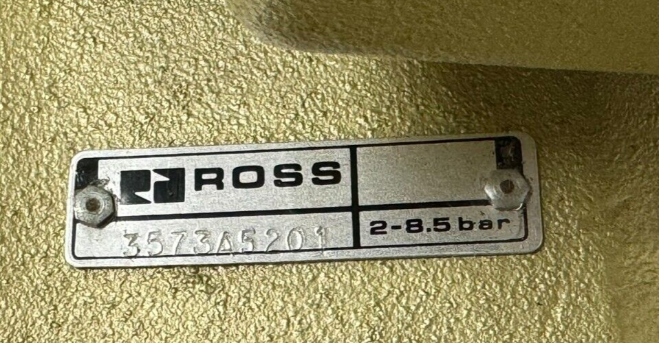 NEW ROSS 3573A5201 SERPAR DOUBLE VALVE 110V/50HZ 110-120V/60HZ 26VA ...