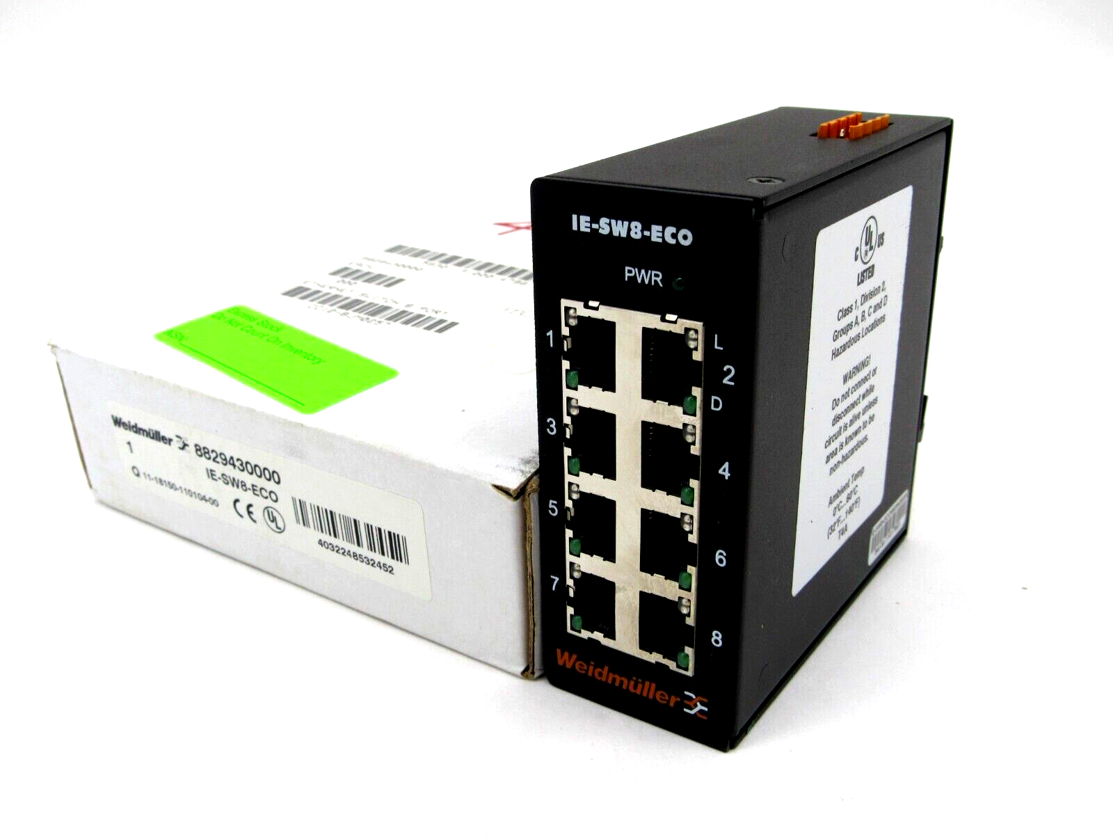 NEW WEIDMULLER IE-SW8-ECO ETHERNET SWITCH IESW8ECO - SB Industrial ...