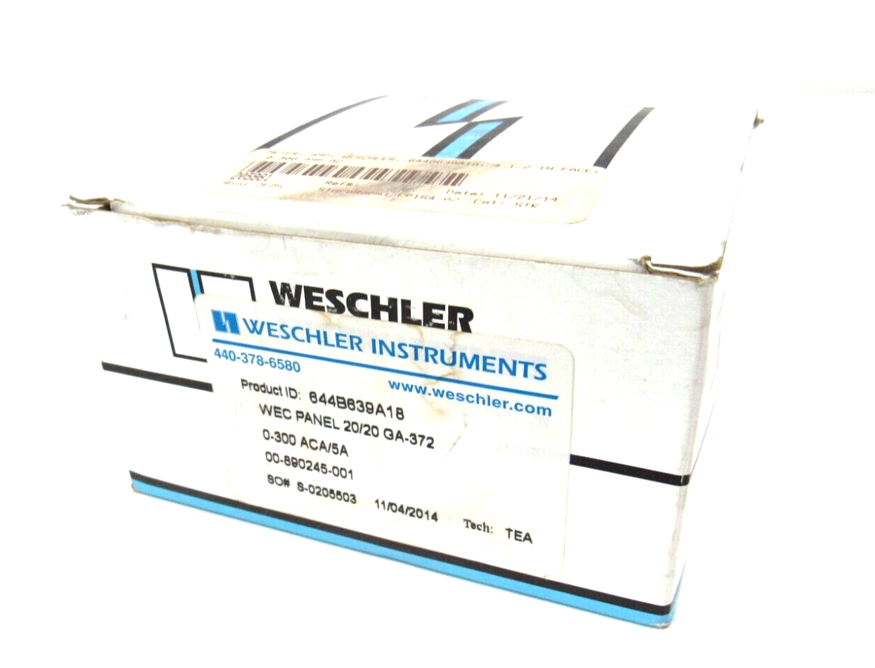 NEW WESCHLER 644B639A18 PANEL METER - SB Industrial Supply, Inc.