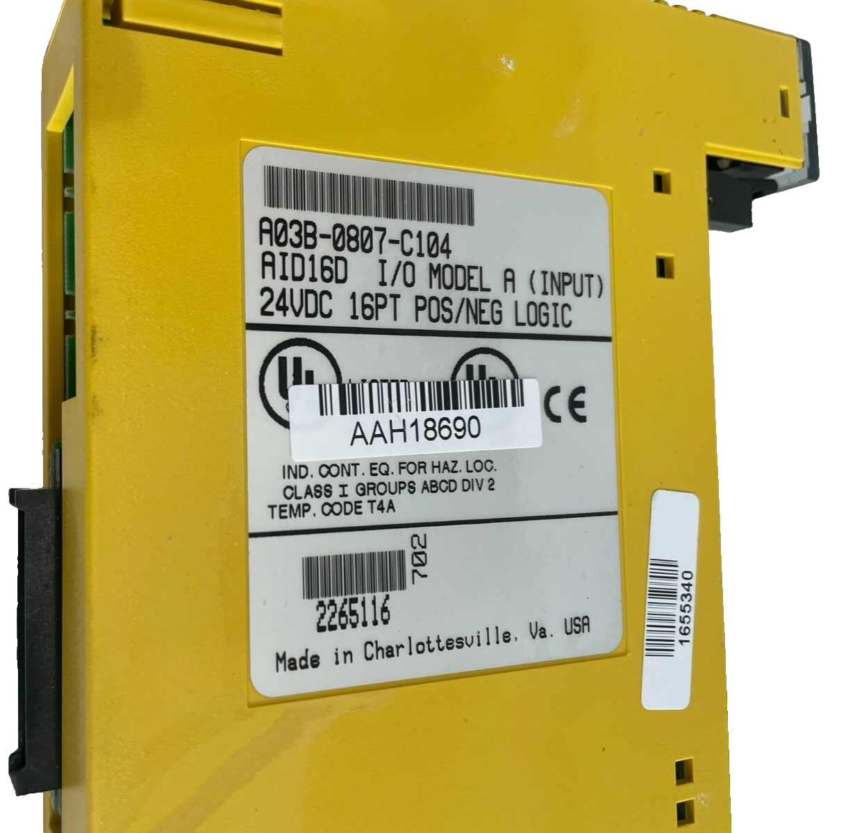 REPAIRED FANUC A03B-0807-C104 INPUT MODULE 24VDC A03B0807C104 - SB Industrial Supply, Inc.