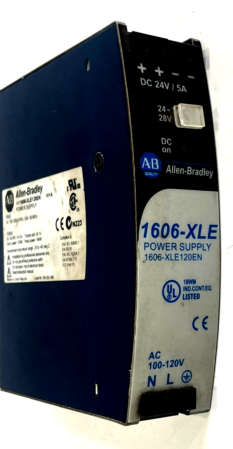 USED ALLEN BRADLEY 1606-XLE120EN POWER SUPPLY 100-120V 1606XLE120EN ...