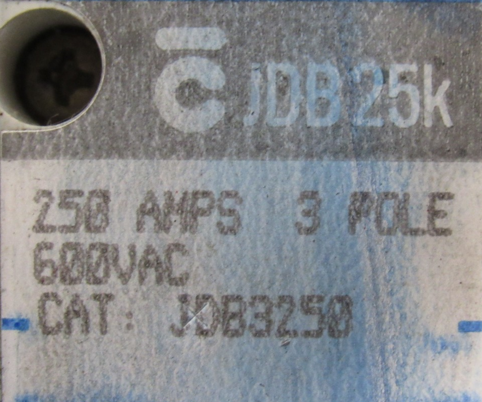 USED EATON JDB3250 CIRCUIT BREAKER 250A - SB Industrial Supply, Inc.