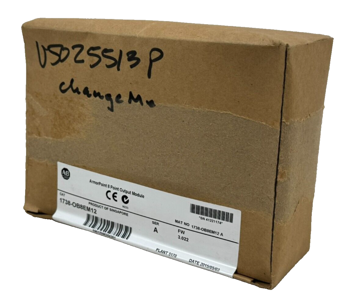 1738-OB8EM12 ARMORPOINT OUTPUT MODULE SER. A PRE-OWNED SEALED SURPLUS ...