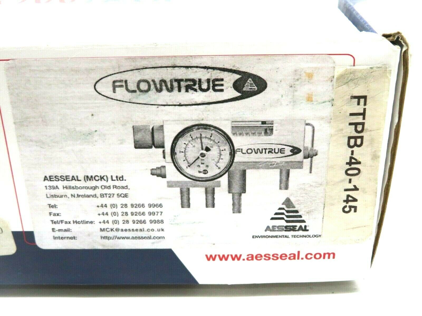 NEW AESSEAL FTPB-40-145 FLOWTRUE FLOWMETER FTPB40145 - SB Industrial ...