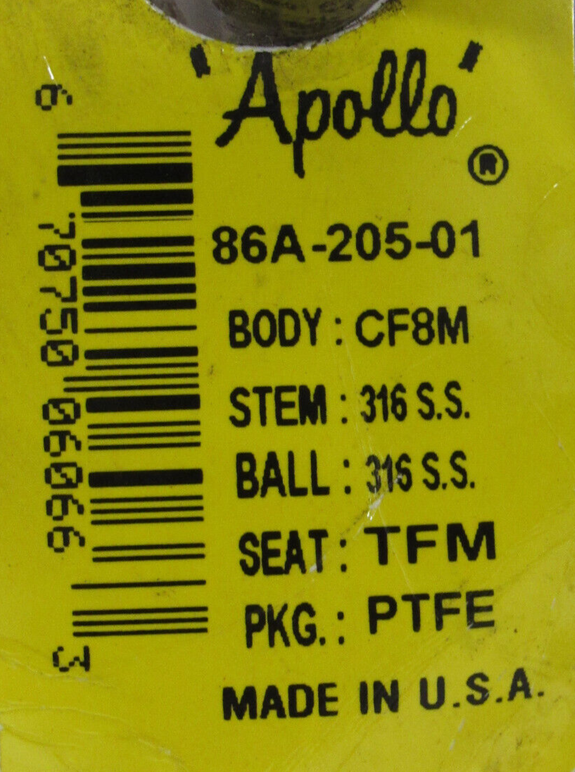 NEW APOLLO 86A-205-01 WELD SOCKET BALL VALVE 1" 86A20501 - SB ...