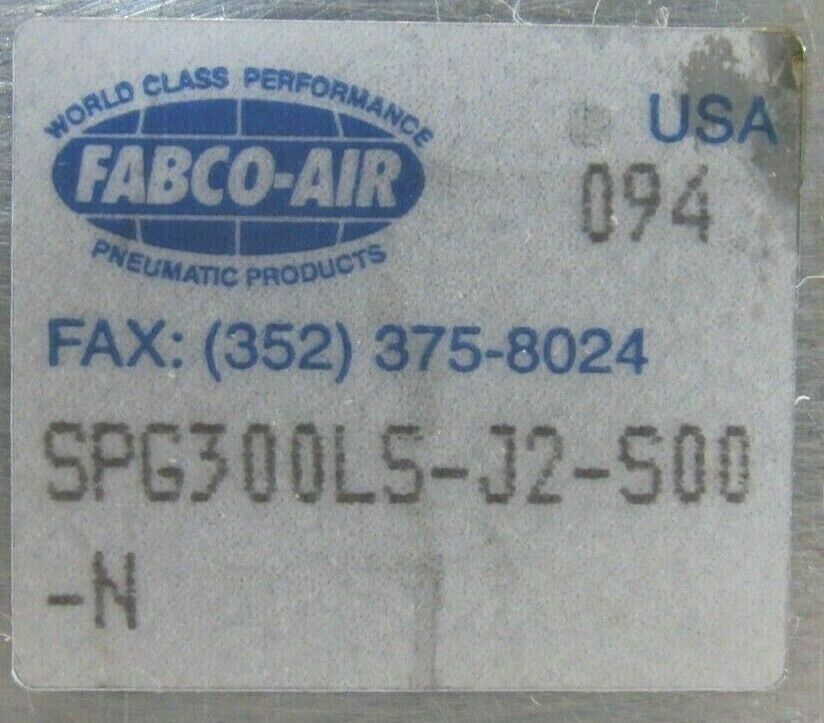 NEW FABCO-AIR SPG300LS-J2-S00-N PARALLEL GRIPPERS MODEL SPG 300 ...