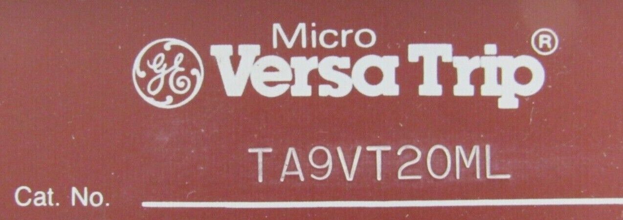 NEW GENERAL ELECTRIC TA9VT20ML MICRO VERSA TRIP UNIT - SB Industrial ...