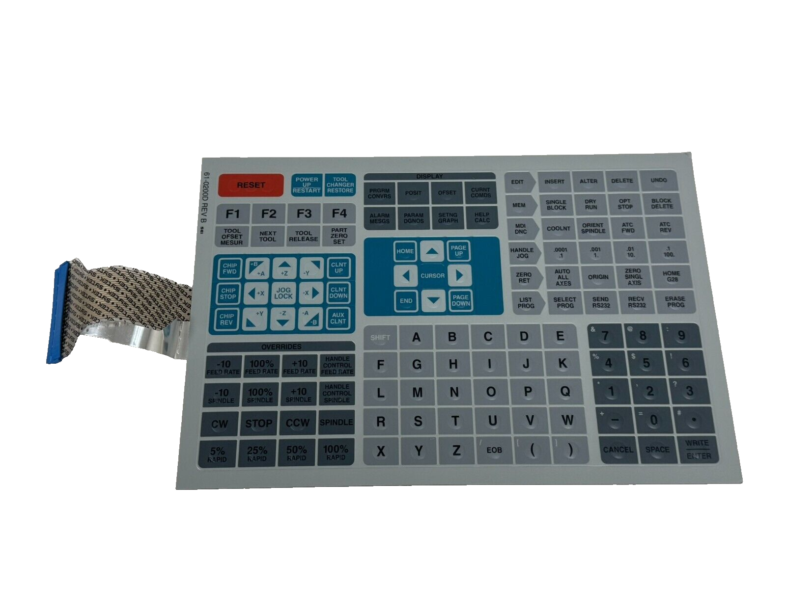 NEW HAAS 61-0200D FRONT PANEL MEMBRANE KEYPAD 610200D - SB Industrial ...