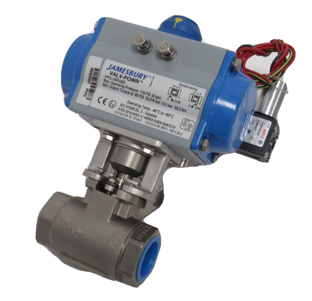 NEW JAMESBURY VPVL100DABD ACTUATOR VALVE 1" - SB Industrial Supply, Inc.