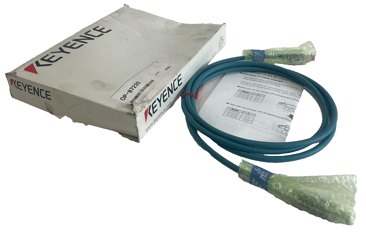 NEW KEYENCE OP-87230 ETHERNET CABLE OP87230 - SB Industrial Supply, Inc.