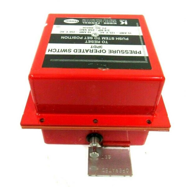 NEW KIDDE FENWAL 486536 PRESSURE SWITCH 3PDT - SB Industrial Supply, Inc.