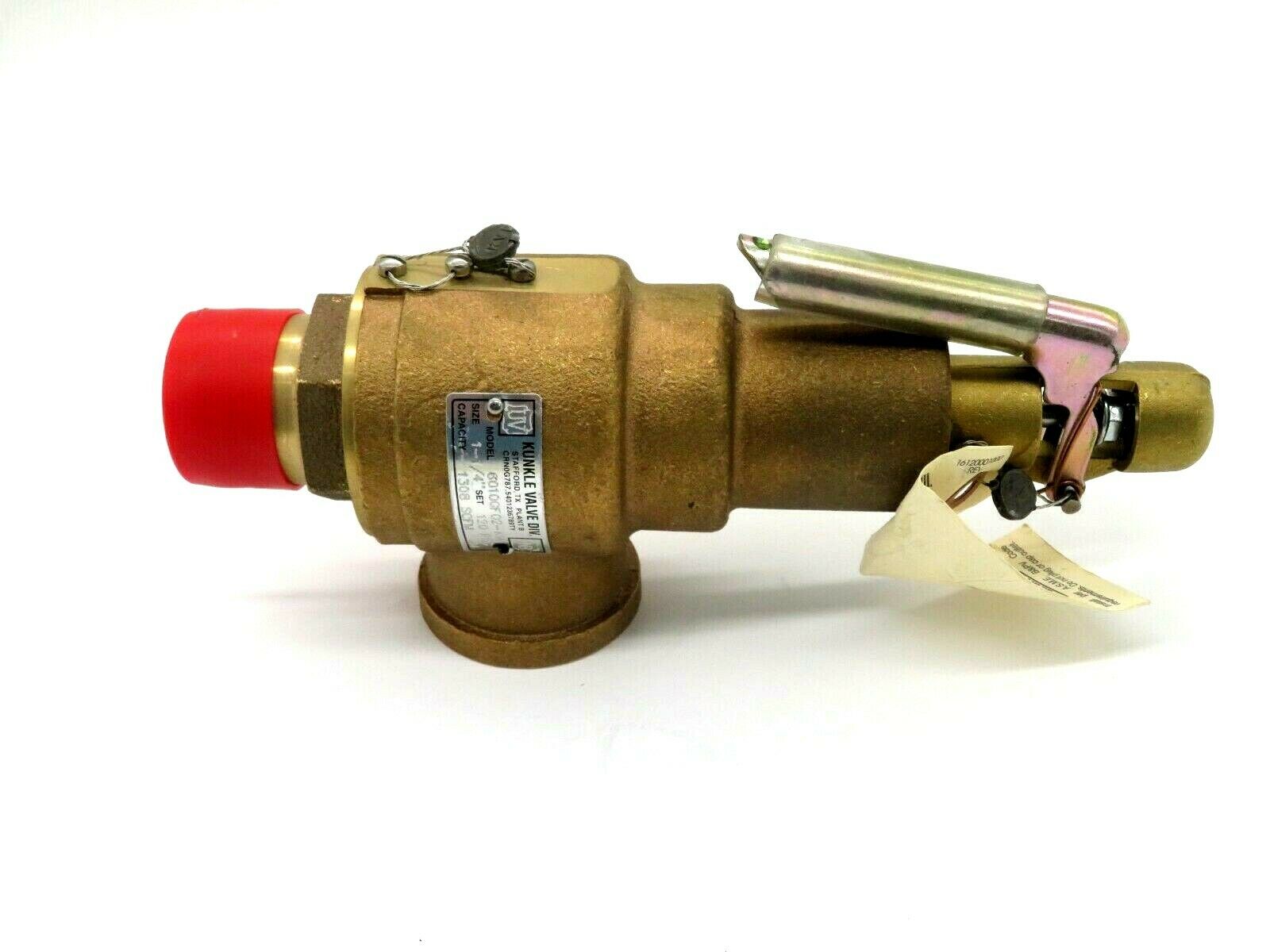 NEW KUNKLE VALVE DIV. 6010GF02-KM RELIEF VALVE 1 1/4" 120 PSIG ...