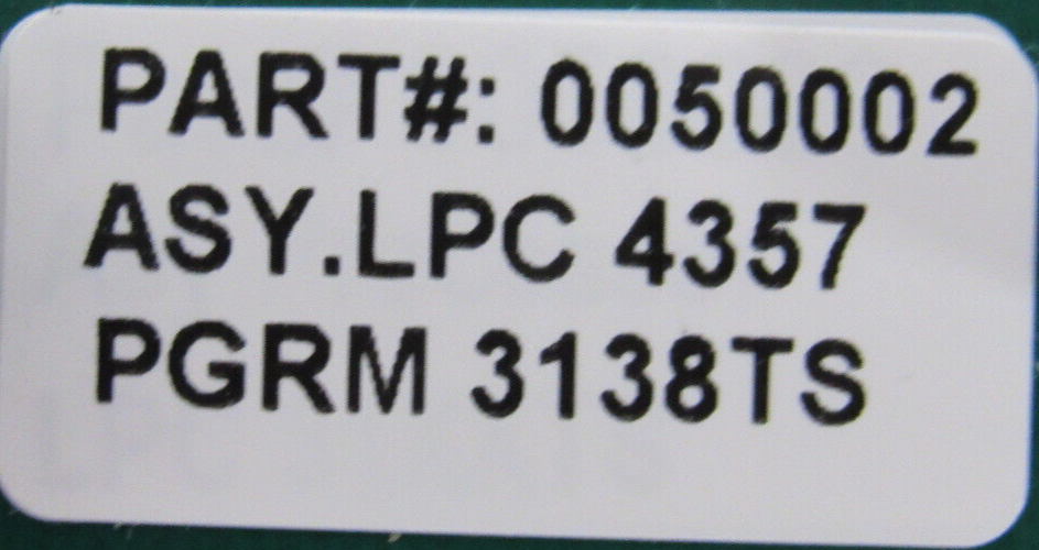 NEW LABEL-AIRE 0050002 PROCESSOR BOARD PGRM 3138TC LPC4357 - SB ...